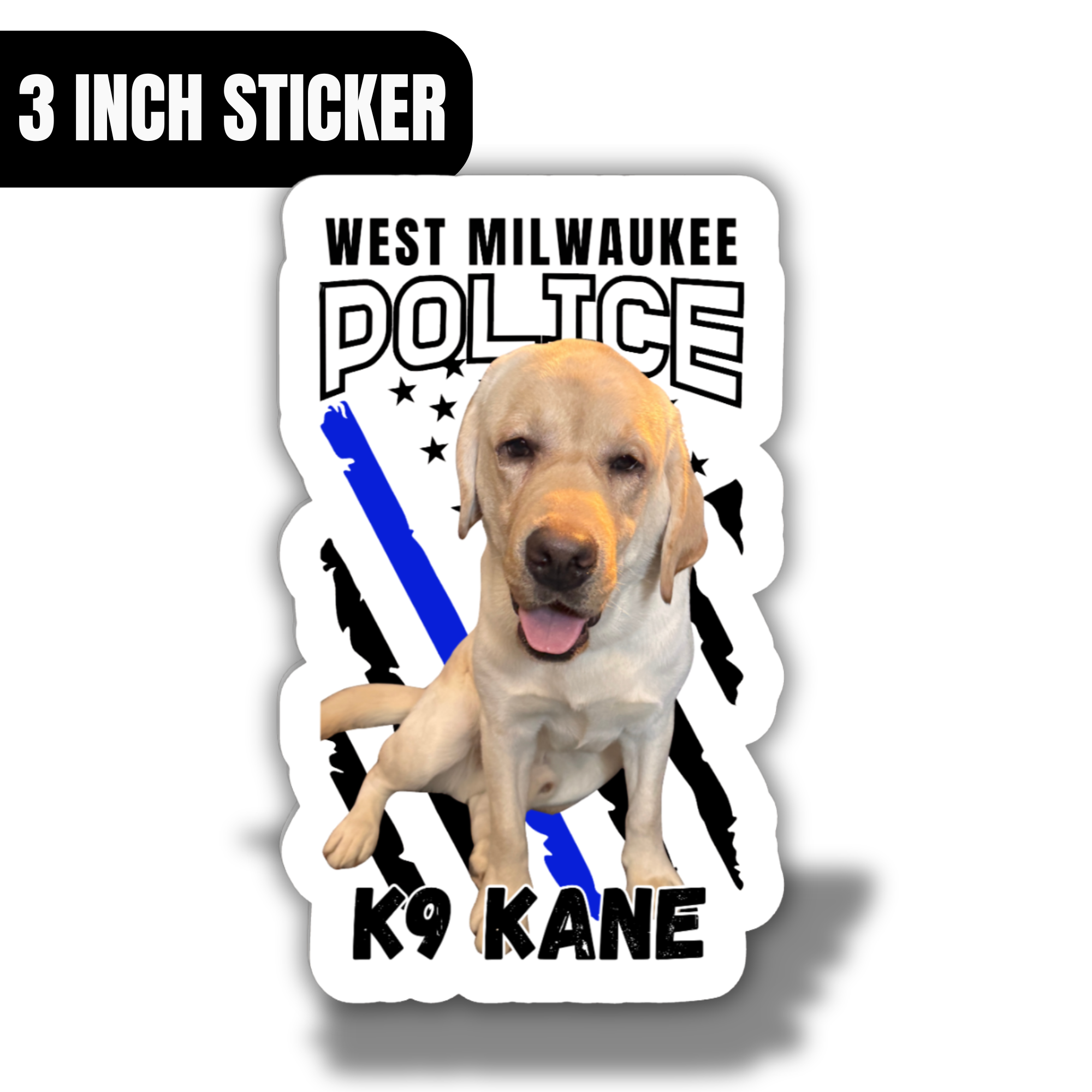 K9 Kane Photo Sticker – Witty Whits Design Shop LLC