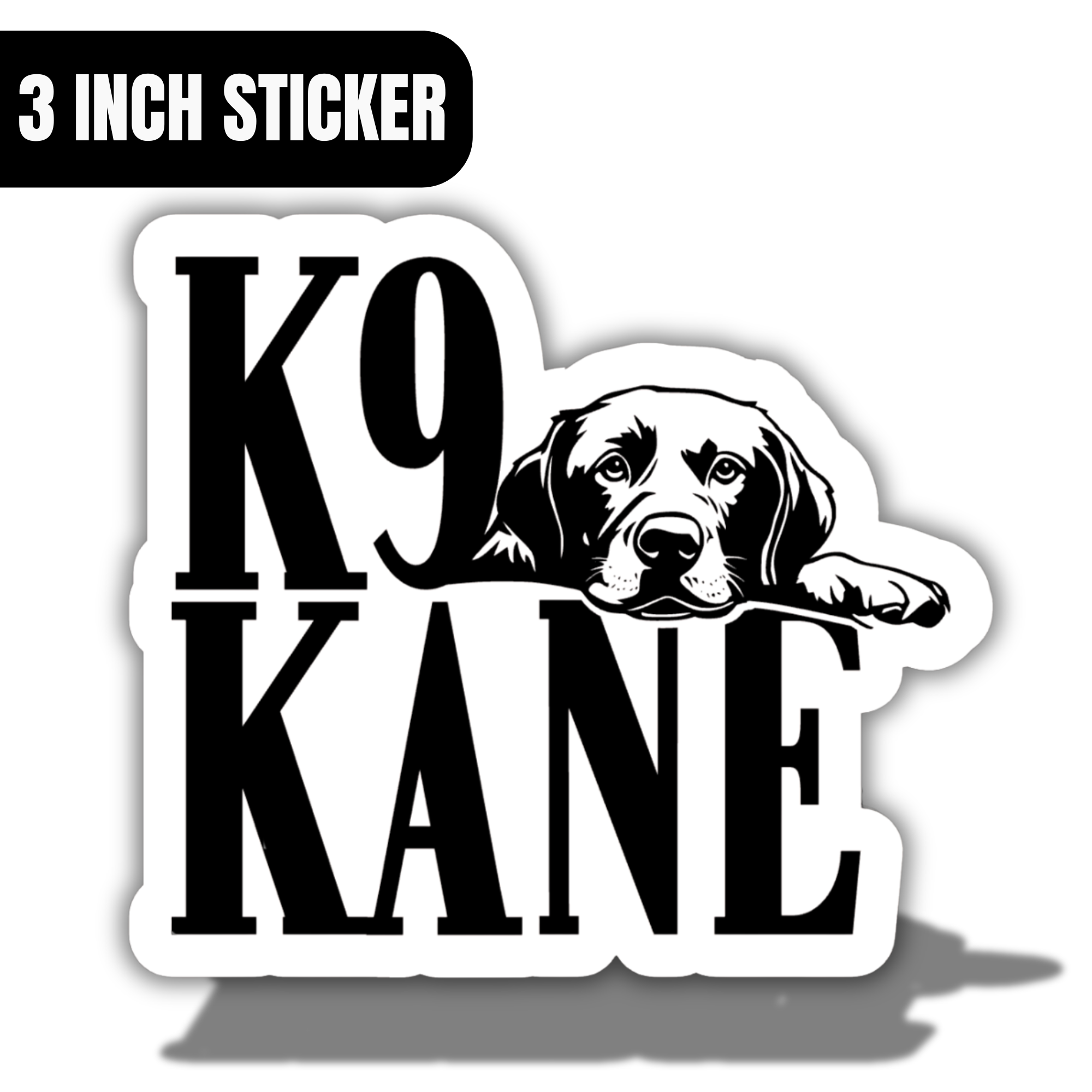 K9 Kane Sticker – Witty Whits Design Shop LLC